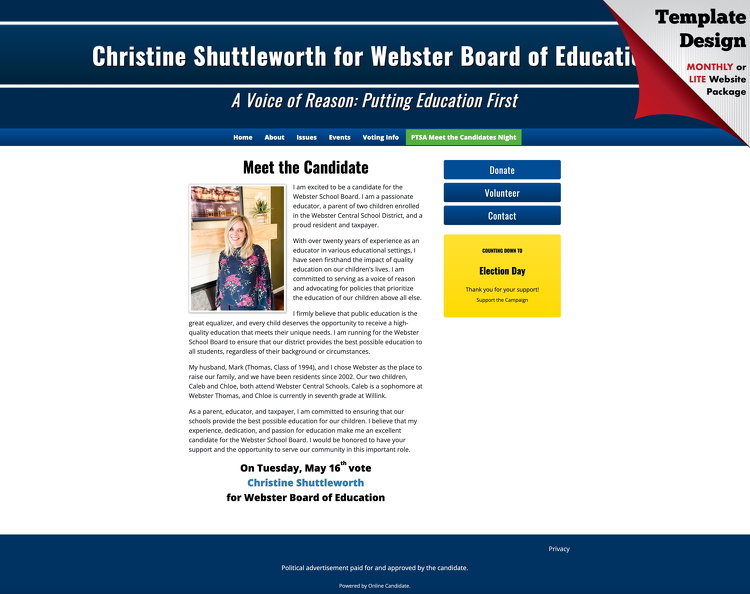 Christine Shuttleworth for Webster Board of Education | Political ...